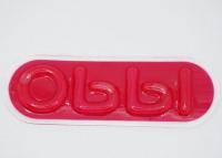 China Custom 3D TPU Injection Molded Sew-On Logo Patches - 500pcs MOQ with Oeko-Tex Certified Materials for sale