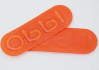 China Custom 3D TPU Injection Molded Sew-On Logo Patches - 500pcs MOQ with Oeko-Tex Certified Materials for sale