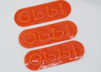 China Custom 3D TPU Injection Molded Sew-On Logo Patches - 500pcs MOQ with Oeko-Tex Certified Materials for sale