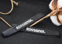 China Black 125cm Non-Elastic Drawstring Cord with Custom Logo and Silicone Endings for Garments and Bags for sale