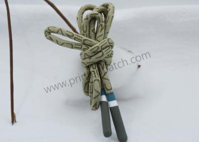 China Custom Logo Silicone Drawstring Cord 47-53 Inch for Jackets, Pants & Ski Suits - 5mm Polyester for sale