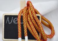 China 2.5cm Shiny Silicone Ending Round Polyester Drawstring Cord - 120cm Length, 5mm Diameter for Swimwear & Hoodies for sale