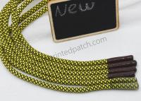 China 2.5cm Shiny Silicone Ending Round Polyester Drawstring Cord - 120cm Length, 5mm Diameter for Swimwear & Hoodies for sale