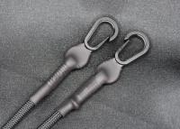 China Grey Matte OEM Metal Buckle Elastic Drawstring Cord 120cm with 5mm Copper Endings for Garments for sale