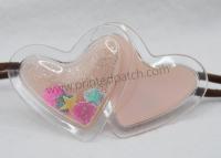 China Clear TPU 0.8mm Embossed Patches With Bling Sequins for sale