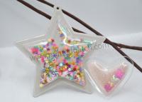China Clear TPU 0.8mm Embossed Patches With Bling Sequins for sale