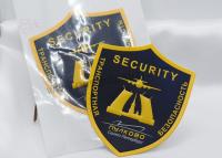 China Custom Shield Shape Soft TPU Patches with Heat-Transfer for Uniforms - 3D Raised Logo, 130-140°C Application, 5-7 Day Production for sale