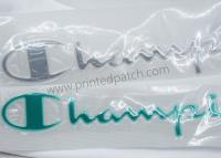 China 8 Colorways 3D Champion Heat Transfer Vinyl Labels - 130-140°C Application, Custom Shapes & Oeko-Tex Certified for sale