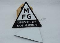 China Triangle Embossed TPU Clothing Labels 130-140°C Heat Press Iron On Patches with Oeko-Tex Certification for sale