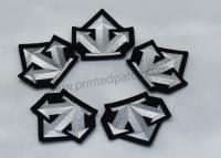 China SGS 5mm 3D Embossed Microfiber Clothing Labels with Silver TPU Logo - Oeko-Tex Certified Custom Patches for sale