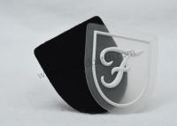 China 3D Raised Uniform TPU Badges - 2.5mm Heat Press Patches with 140-160°C Application Temperature for sale