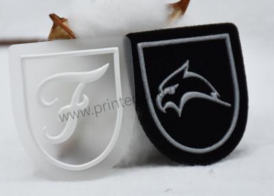 China 3D Raised Uniform TPU Badges - 2.5mm Heat Press Patches with 140-160°C Application Temperature for sale