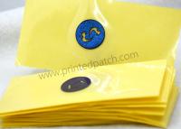 China SGS OEKO Certified 2D Heat Transfer Rubber Logo Blue Color for T-Shirts and Sportswear with 150-160°C Application for sale