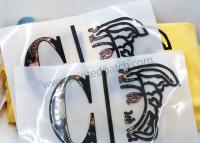 China Raised Stretchable Silicone Heat Transfer Stickers 3D Effect 155-160°C Application Custom Logo Printing for sale