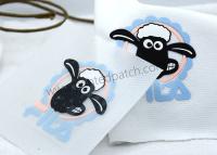 China Embossed 2D Sheep Heat Transfer Clothing Labels SGS Approval for sale