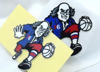 China Custom 3D Silicone Labels - Cartoon Basketball Design for Garments | 155-160°C Heat Transfer | 10-12 Day Lead Time for sale