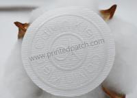 China Round CK 3D Silicone Logo for Garments - Monochrome Glossy Raised Design with 3-5 Day Sample Lead Time for sale