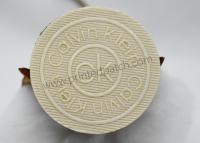 China Round CK 3D Silicone Logo for Garments - Monochrome Glossy Raised Design with 3-5 Day Sample Lead Time for sale
