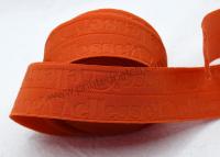 China 25mm Nylon Elastic Webbing with Custom Silicone Logo - OEKO-TEX Certified for Cycling Wear for sale