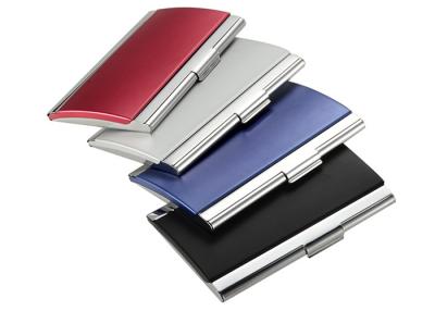 China Aluminum Colorful Name Card Holder Metal Custom Logo Card Case for sale