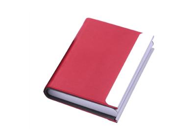 China Rectangle Colorful PU Leather Card Holder Custom Logo Metal Name Card Holder for sale
