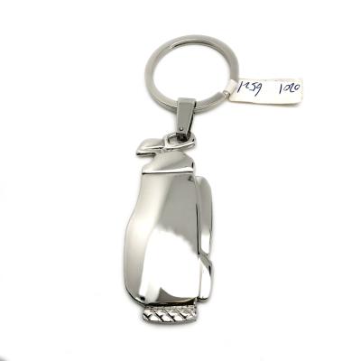 China Bird Metal Keychain Holder Personalized Key Chain in Individual Polybag for sale