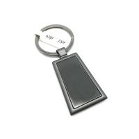 China Individual Polybag Package Metal Keychain Holder with Customized Logo Engraving for sale