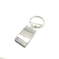China Individual Polybag Package for Durable Metal Keychain Holder with Siliver Finish for sale
