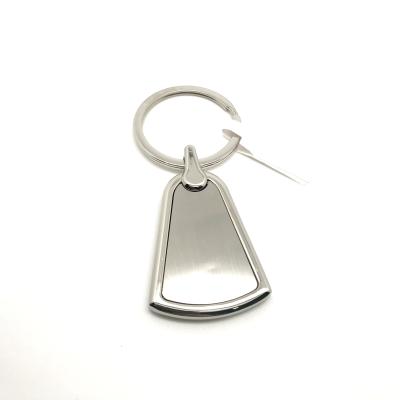 China Durable Siliver Metal Keychain Holder Individual Polybag Package for sale