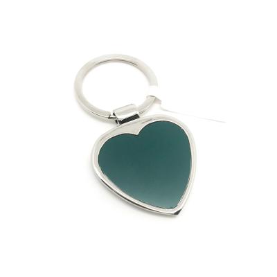 China Siliver Green Color Metal Keychain Holder  36x69x6mm for sale