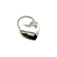 China Siliver Metal Keychain Holder With Customized Logo In Individual Polybag for sale