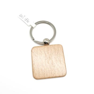 China Engraved Natural Wood Keychain Eco Friendly 2-10mm for sale