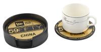 China Multicolor Cork / PU Modern Coaster Set For Hot And Cold Drinks for sale