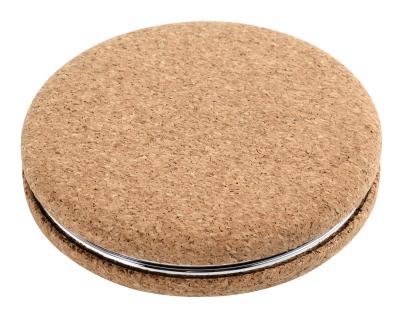 China Custom PU Double Sided Logo Pocket Mirror Compact Foldable For On The Go Beauty for sale