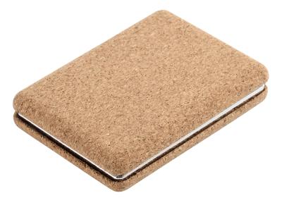 China Customized PU Double Sided 1x/2x Compact Foldable Pocket Mirror In Polybag for sale