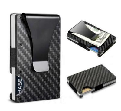 China Aluminum PU Credit Card Holder Wallet RFID Blocking Organizer For 8-10 Cards for sale