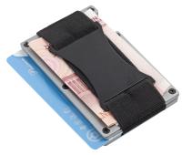 China Classic PU Aluminum RFID Blocking Wallet Organizes Protects 8-10 Cards for sale