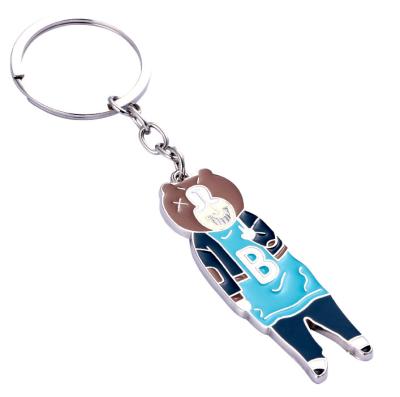 China Custom Logo Metal Keychain With Durable Enamel Finish In Assorted Colors For Everyday Use for sale
