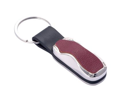 China Personalized Classic Top Grain Leather Key Chains In Various Colors Custom Designs for sale