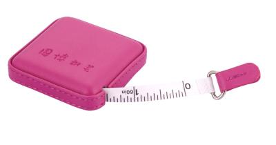 China Double Sided Round Square Rectangle Retractable Ruler Memory Tape Measure PU ABS PU Tape for sale