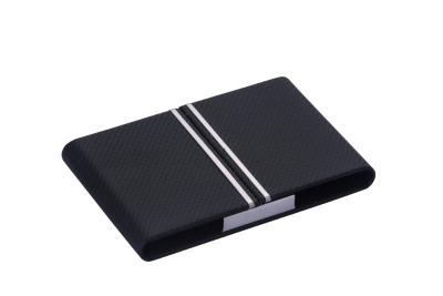 China Metal Slim Name Card Holder With Snap Closure Holds Up To 50 Business Cards Compact Design for sale
