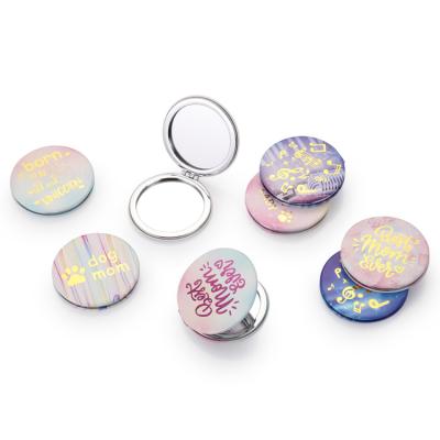 China Compact Mirror Glass Handheld Reflection Mirror for sale