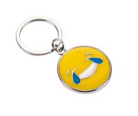 China Custom Shaped Metal Keychains with Lacquer Plating for Souvenirs for sale