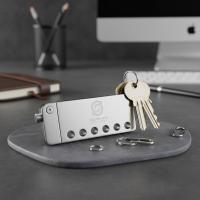 China Durable Steel Keychain Organizer Featuring Customized Logo Ideal for Secure Key Holding and Corporate Identity Display for sale