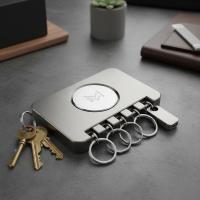 China Durable Metal Keychain Holder Customized Logo Perfect for Corporate Gifts and Items Providing Practical Key Organization for sale