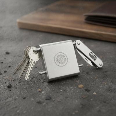 China Customized Logo Metal Keychain Holder Multi-function Fits Standard Keys Practical and Durable Key Organizer for Everyday for sale