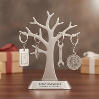 China Metal Keychain Holder Tree Style Durable Keychains Ideal Event Giveaways Custom Logo Lightweight and Durable Accessories for sale