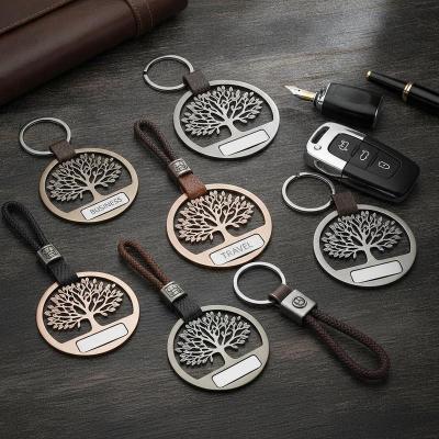 China Key Organization And Carrying Custom Car Keychains With Tree Motif Personalized Stylish Accessories Suitable For Business for sale