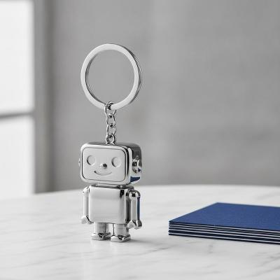 China High Durability Cute Metal Keychain Silver 5 Cm X 3 Cm Durable Stylish Design Ideal For Business Giveaways And Marketing for sale