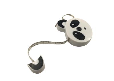 China Cute Panda Retractable Tape Measure Plastic Tailor 13mm Thickness Digital Printing for sale